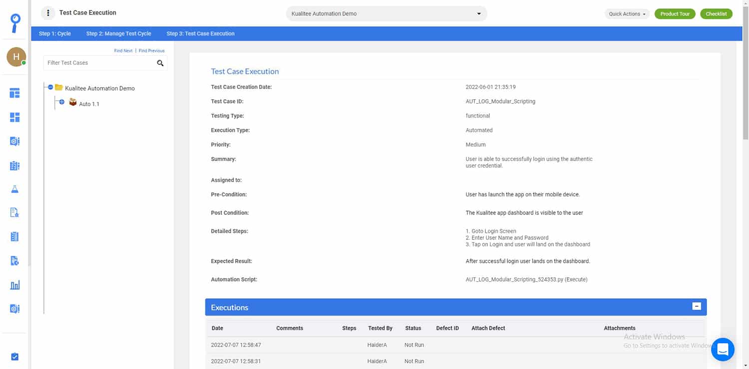 Modular Scripting Framework Automation Testing Kualitee