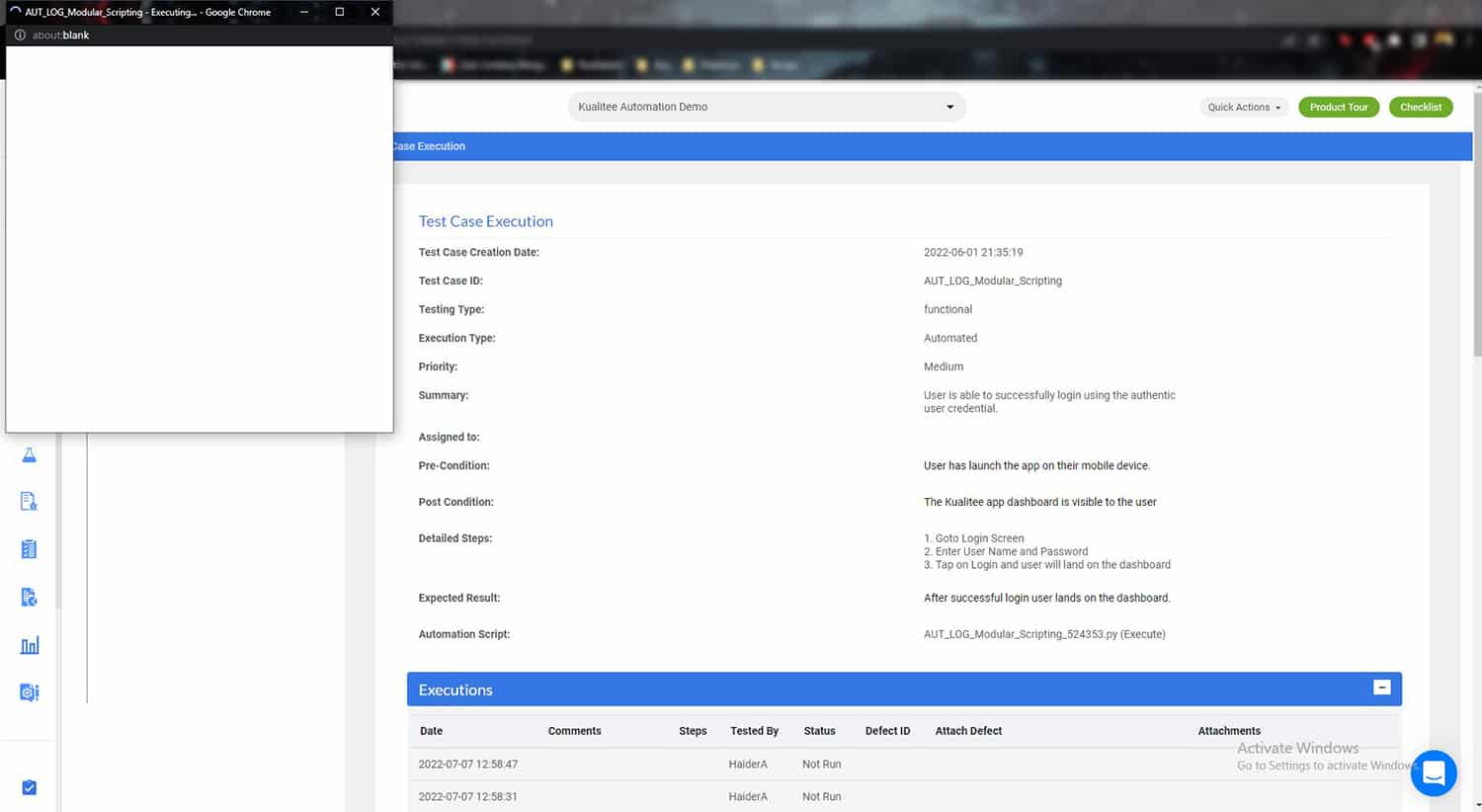 Modular Scripting Framework Automation Testing Kualitee 2654