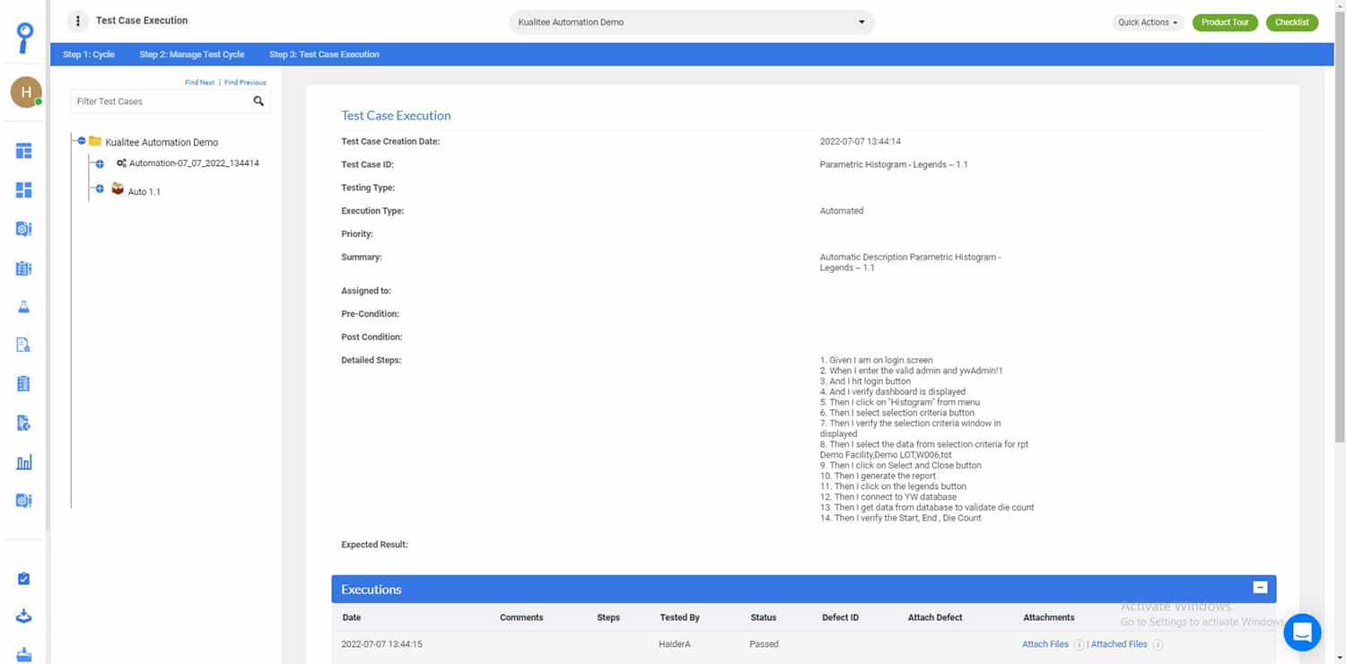 Upload Report In Test Case Automation Testing Tools Kualitee